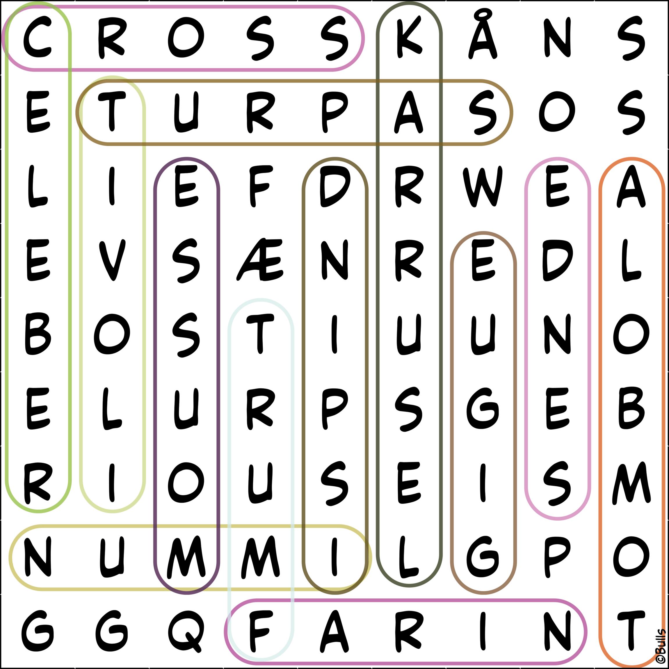 Krydsord, sudoku, find ord, word! og underholdning til hele familien ...